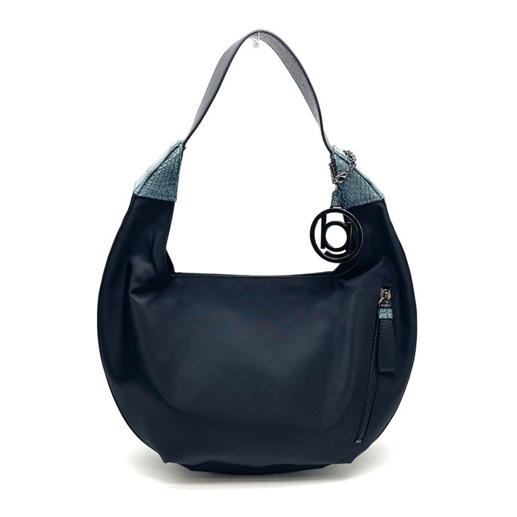 Beaugrand JRA Bag shoulder bag nylon crocodile black black silver hard ...