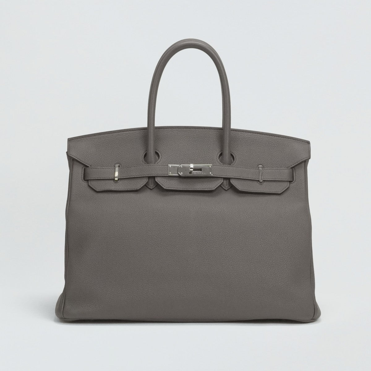 HERMES HERMES Birkin 35 Birkin 35 Bag Tote Bag Togo Etan Grey Silver M ...