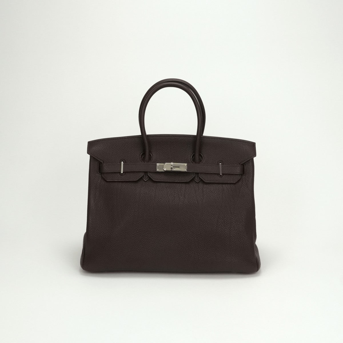 HERMES HERMES Birkin 35 Birkin 35 Bag Tote Bag Togo Chocolate Brown Br ...